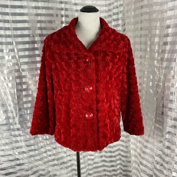 Toni Morgan | Jackets & Coats | Tonimorganredfauxfurcoat | Poshmark